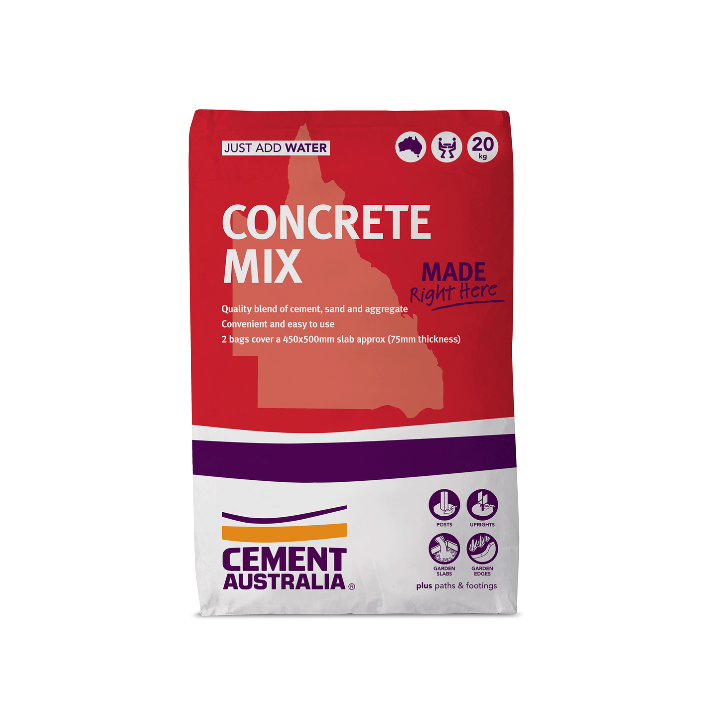 Concrete Mix (20kg) - Cement Australia – Rock and Soil